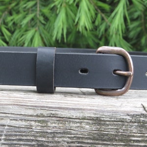 Narrow Leather Belt Handmade Leather Belt, 1" Wide Leather Belt Leather ...