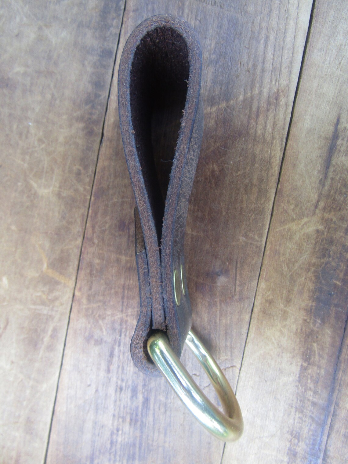 Water Buffalo Leather Knife Hanger Strap Holder With Solid - Etsy