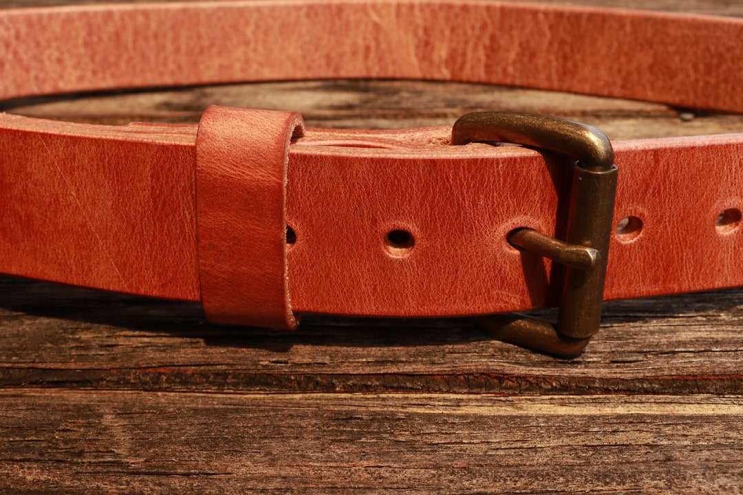 Thick Heavy Leather Belt 1 1/2" Hermann Oak Harness Leather Belt, Men's ...