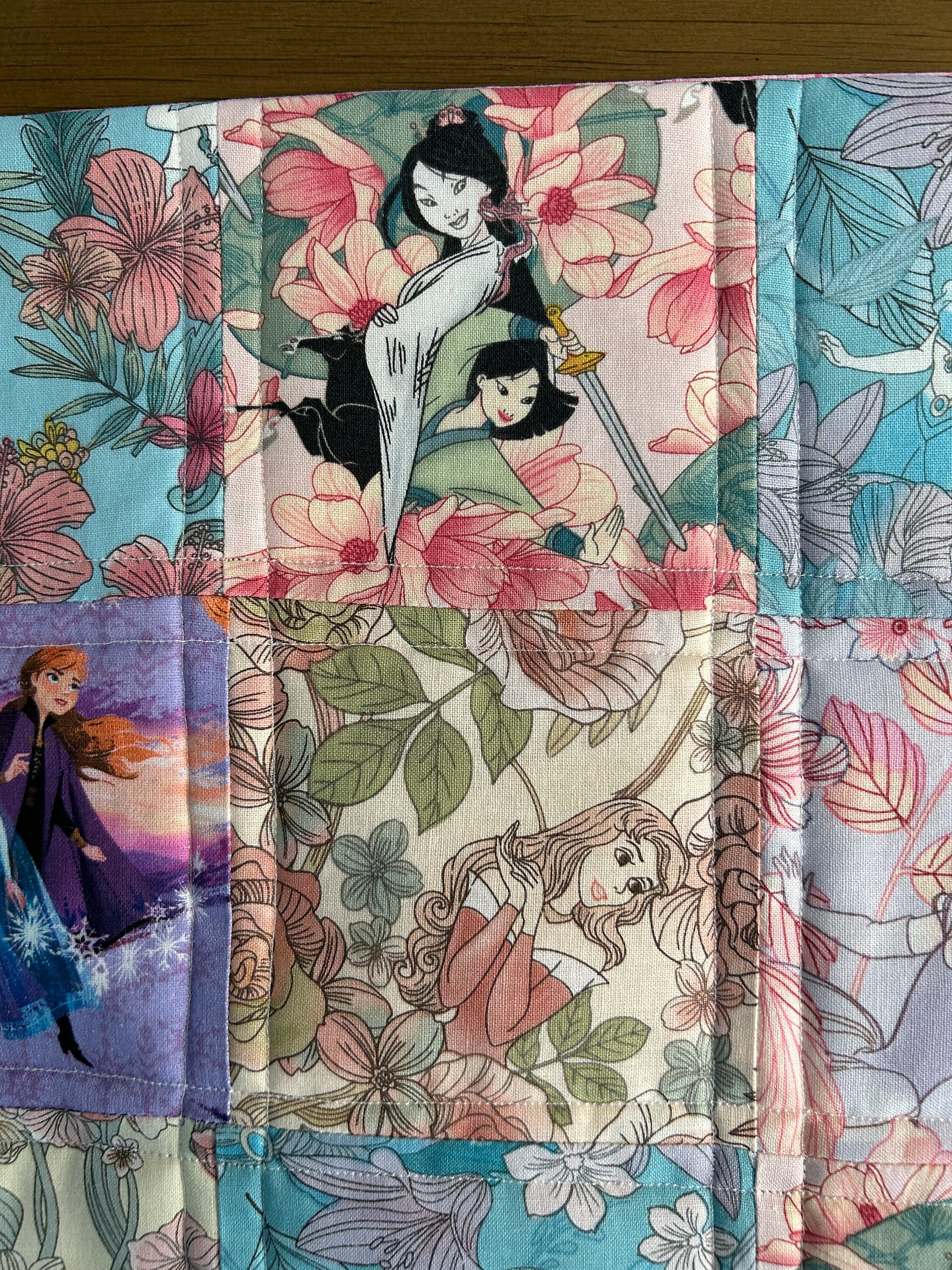 Handmade Disney Princesses Quilted Pillow Cover - Etsy