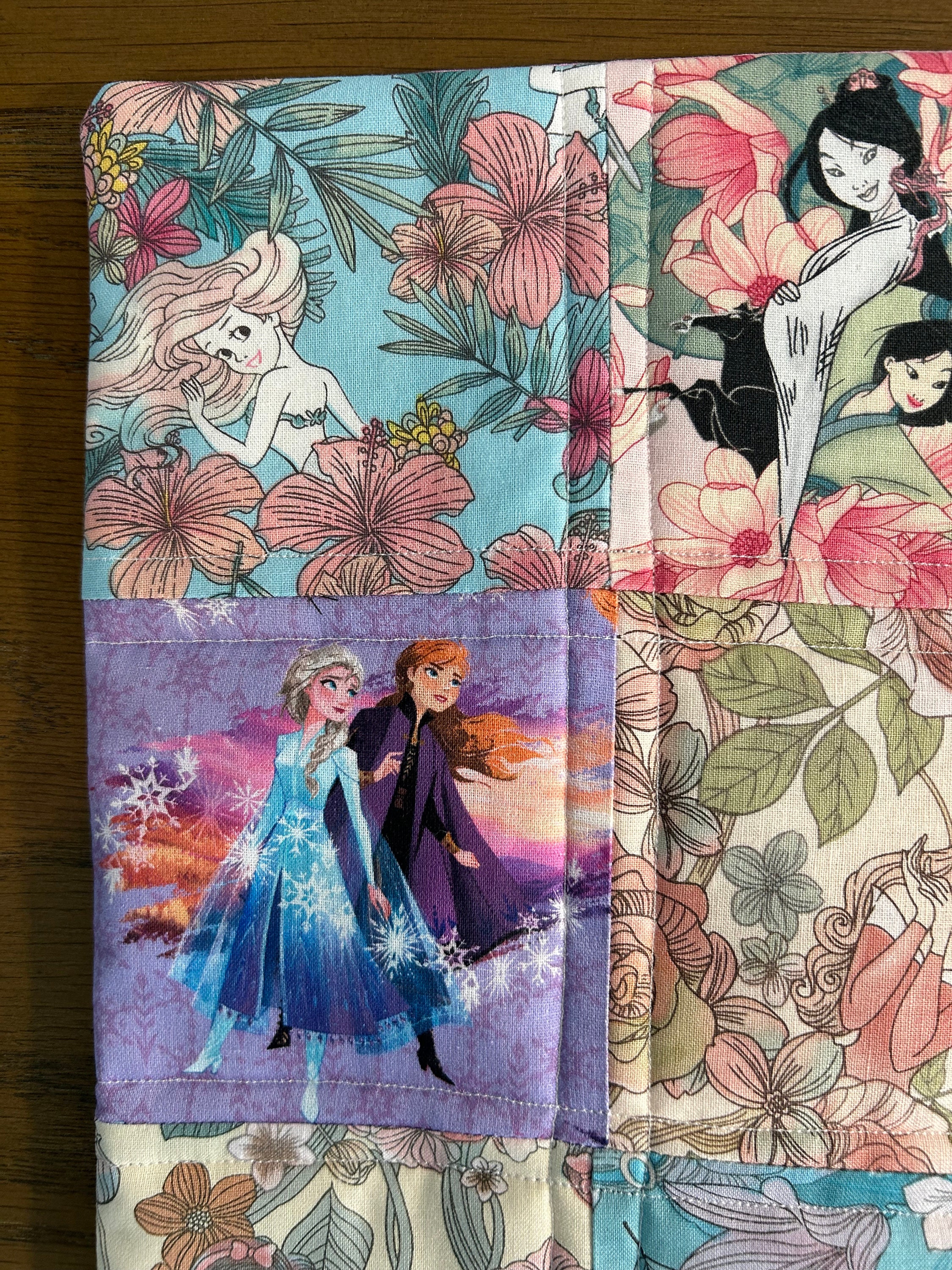 Handmade Disney Princesses Quilted Pillow Cover - Etsy