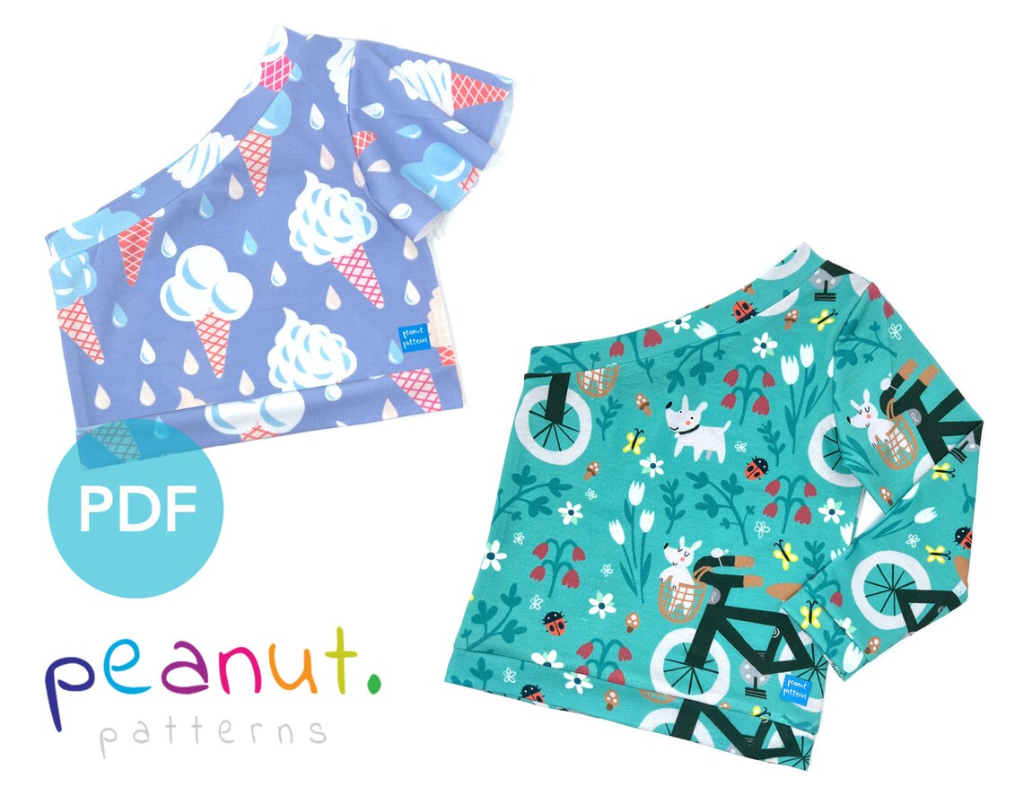 One Shoulder Top Sewing Pattern PDF Sewing Pattern Baby - Etsy