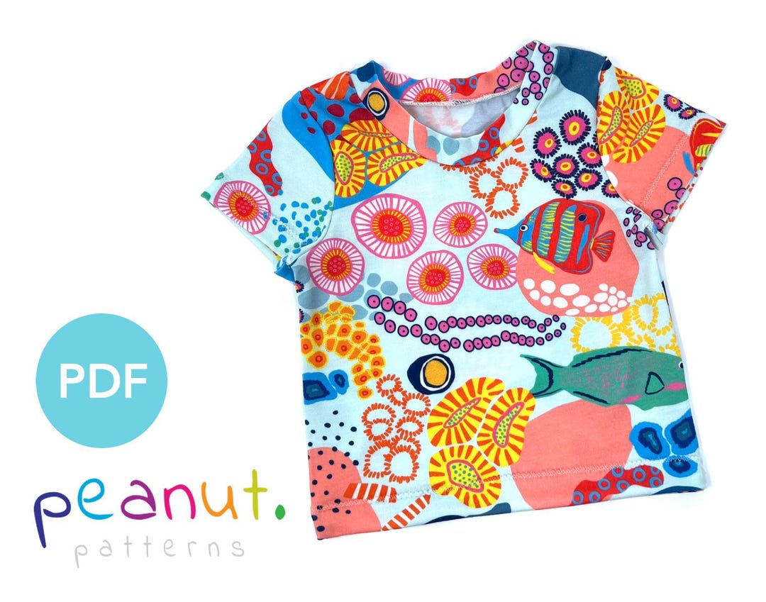Short Sleeve Basic Shirt Sewing Pattern • PDF Sewing Pattern • Baby ...