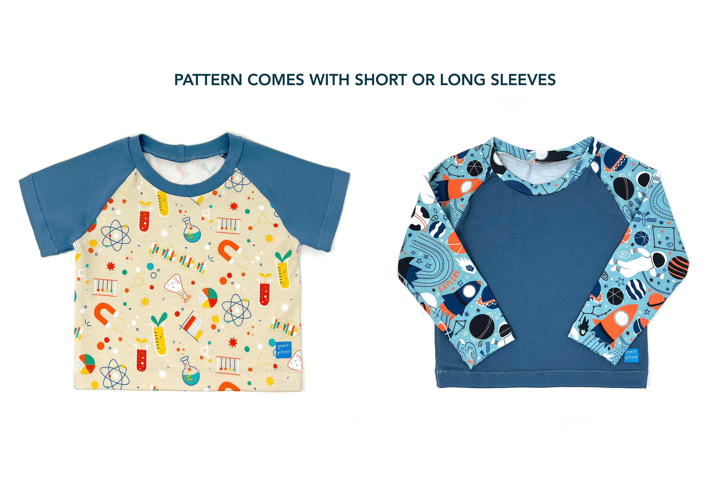 Long Sleeve Raglan Shirt Sewing Pattern • PDF Sewing Pattern • Baby ...