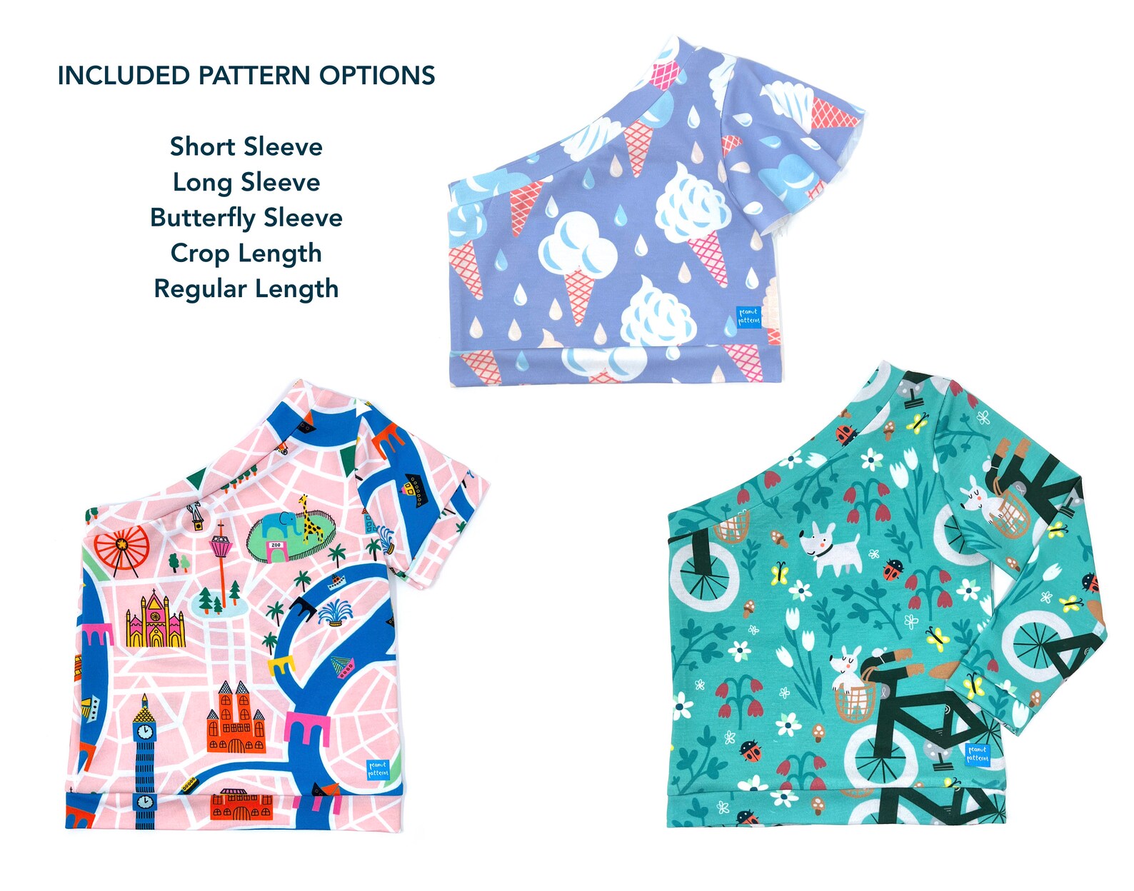 One Shoulder Top Sewing Pattern PDF Sewing Pattern Baby - Etsy