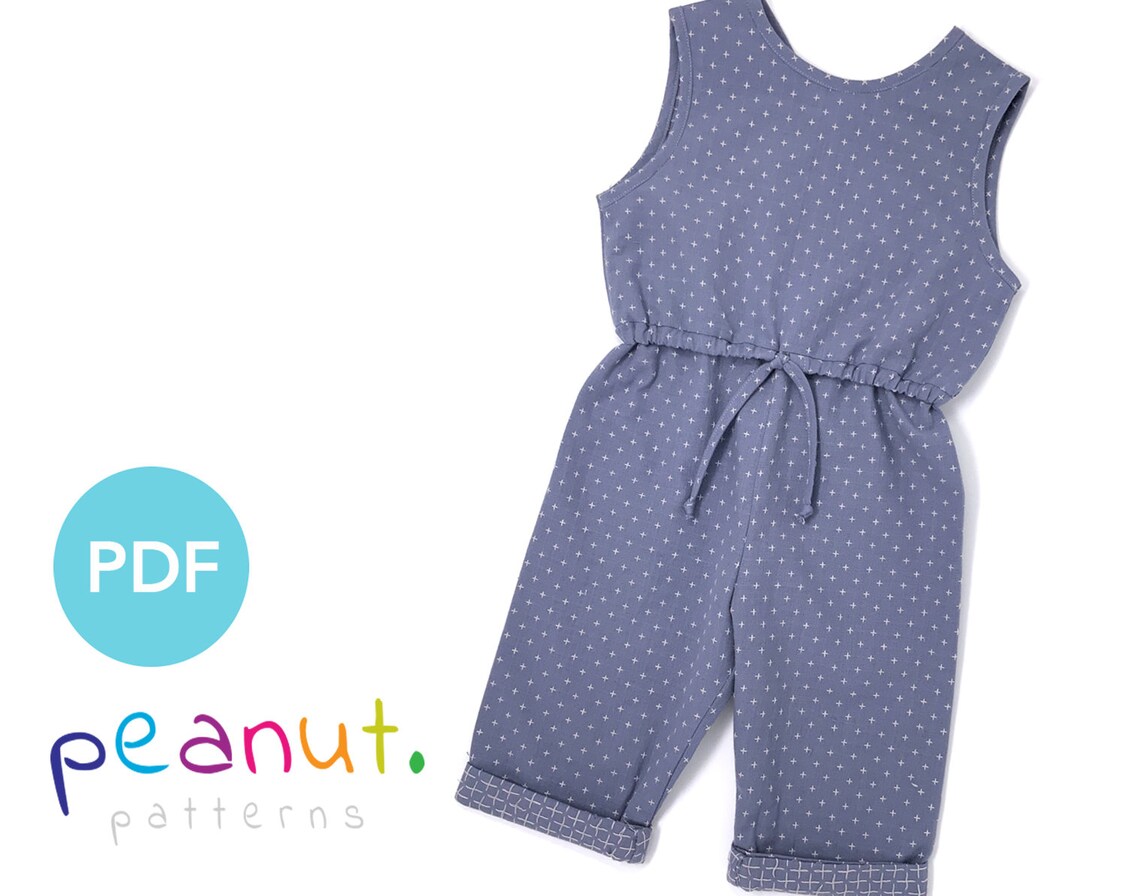 Linen Jumpsuit Sewing Pattern PDF Sewing Pattern Baby - Etsy Canada
