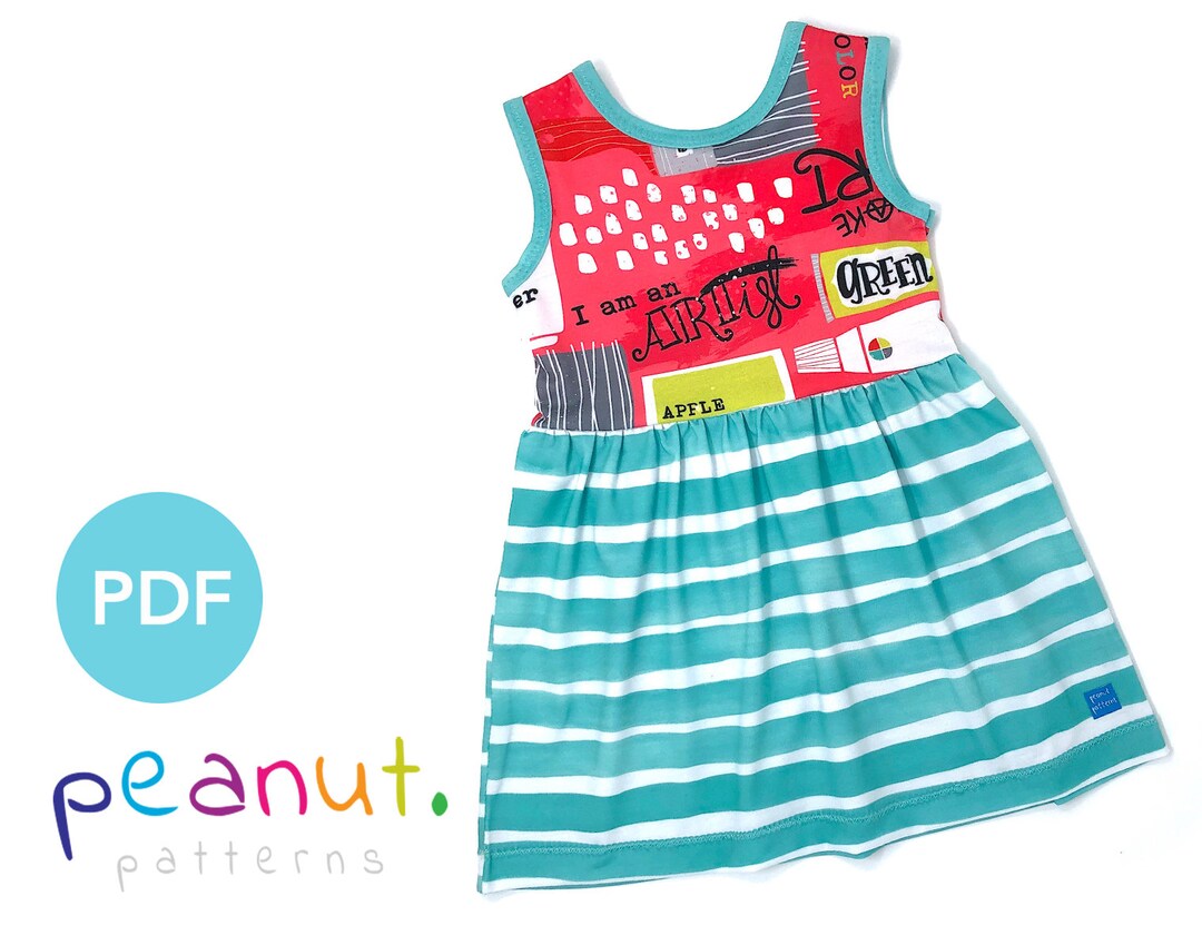 Tank Dress Sewing Pattern • PDF Sewing Pattern • Baby, Kid, Toddler ...