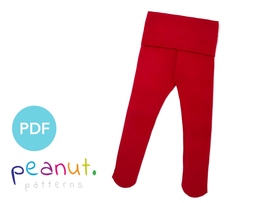 Footed Tights Sewing Pattern • PDF Sewing Pattern • Baby, Kid, Toddler ...