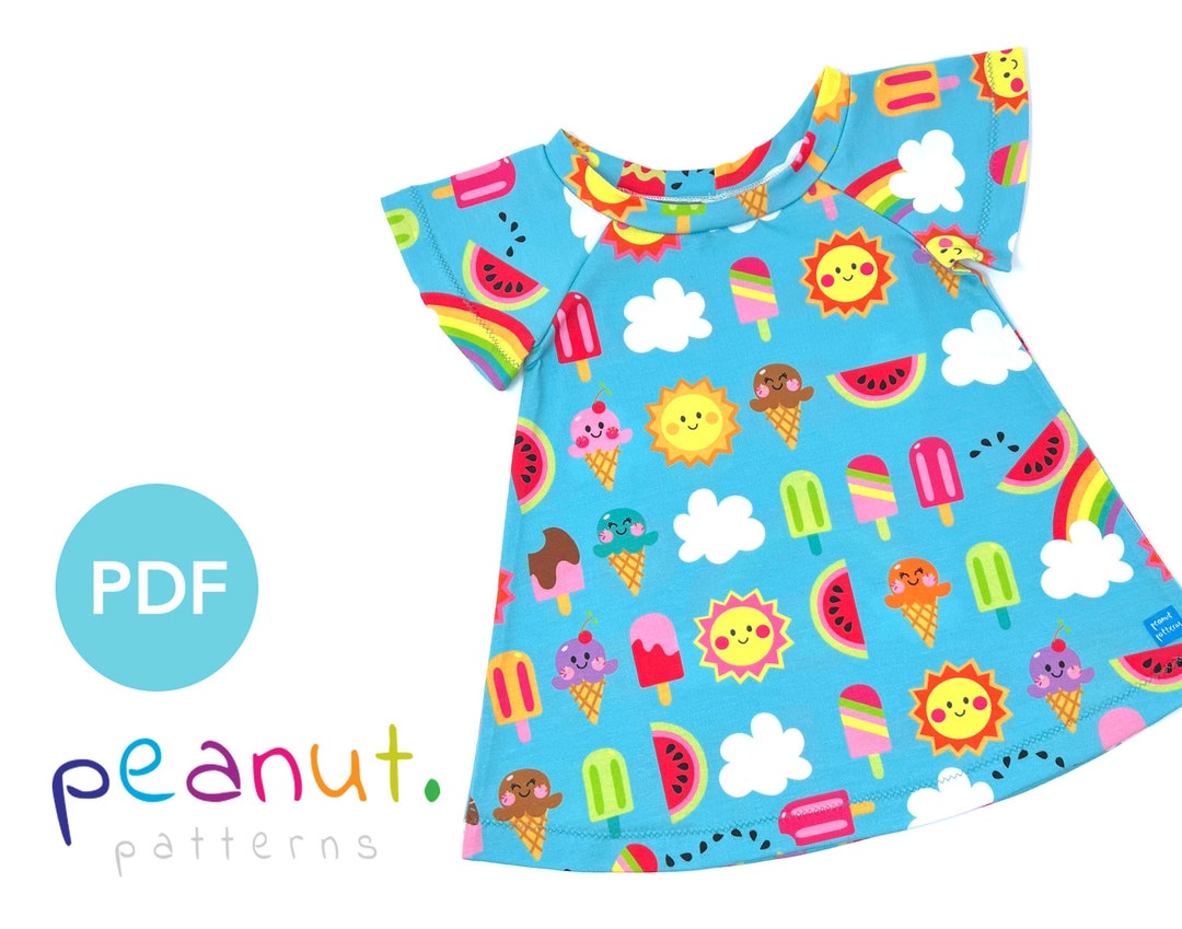Flowy Dress Sewing Pattern PDF Sewing Pattern Baby, Kid, Toddler ...