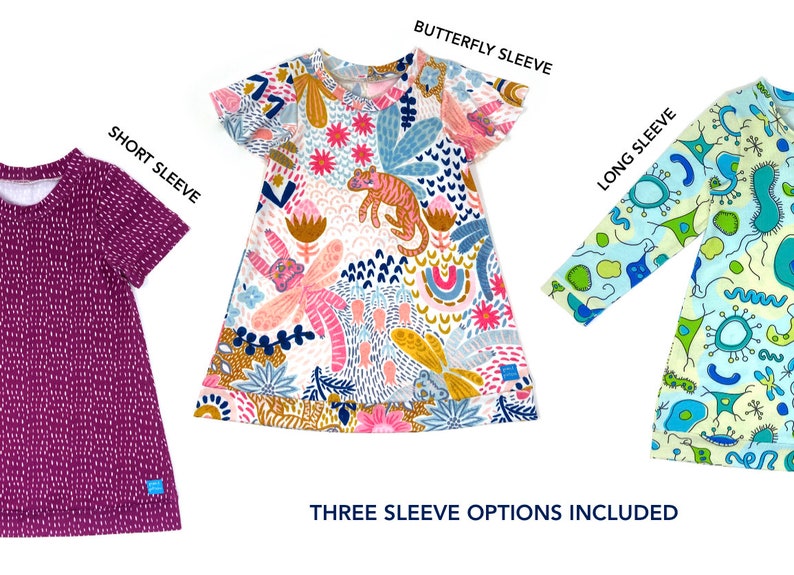 Butterfly Sleeve Dress Sewing Pattern PDF Sewing Pattern - Etsy