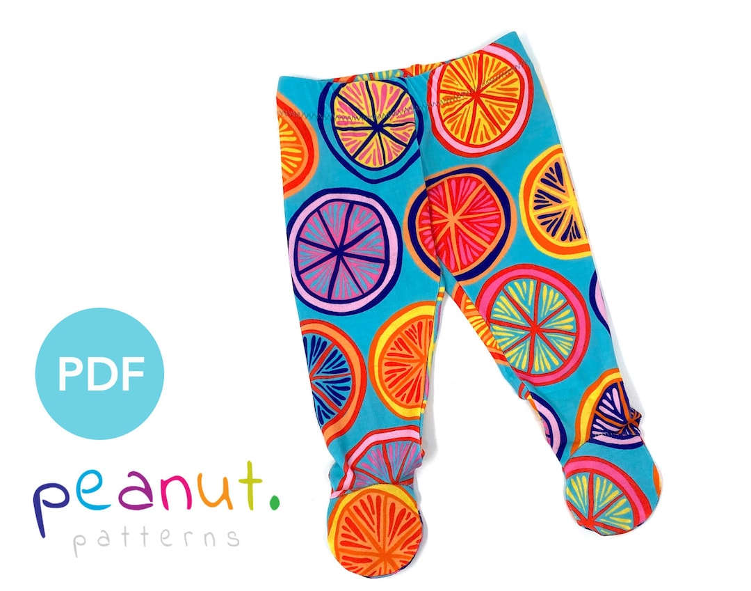 Footed Elastic Legging Sewing Pattern • PDF Sewing Pattern • Baby, Kid ...