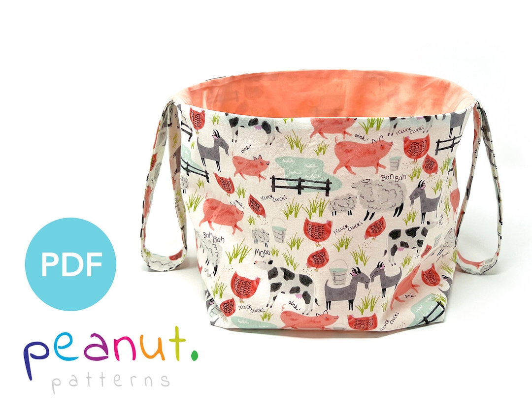 Fabric Tote Bag Sewing Pattern • PDF Sewing Pattern • Baby, Kid ...