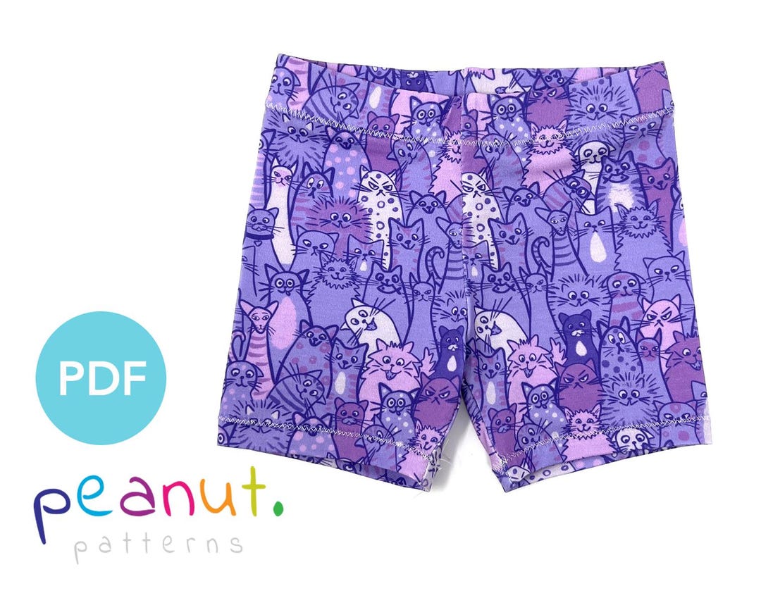 Elastic Bike Short Sewing Pattern • PDF Sewing Pattern • Baby, Kid ...