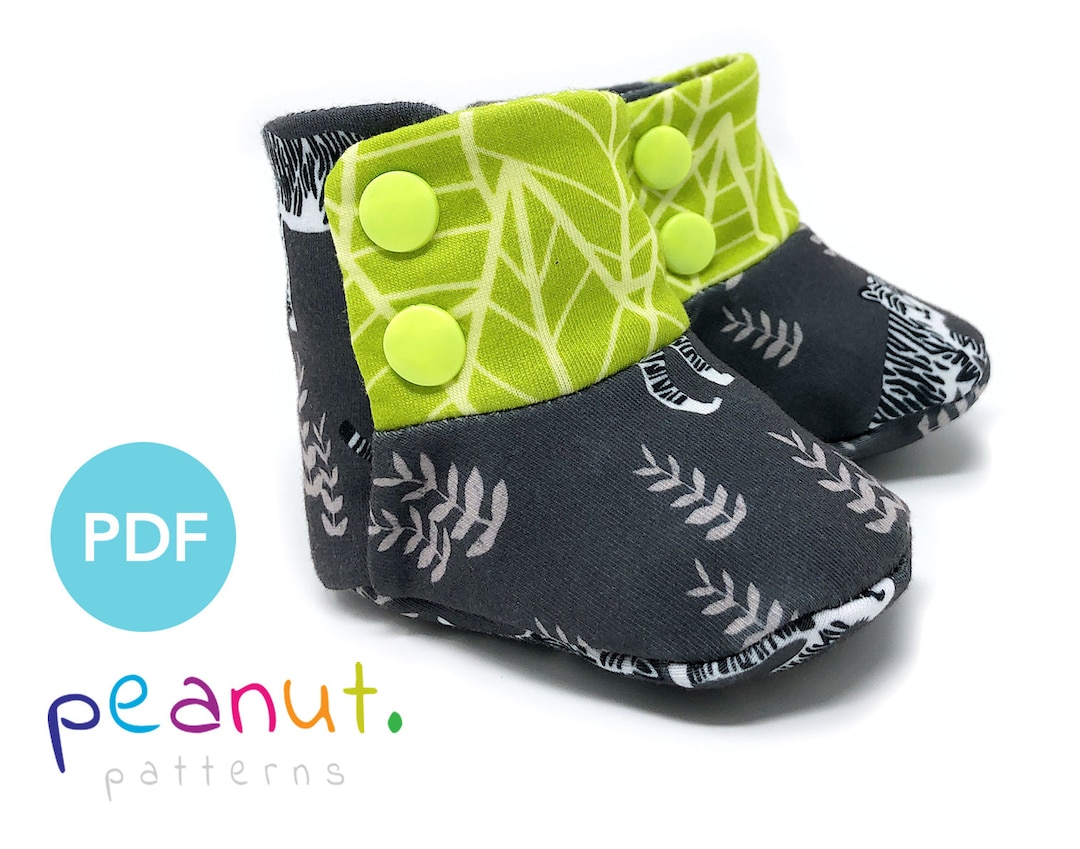 Knit Baby Boots Bootie Shoe Sewing Pattern • PDF Sewing Pattern • Baby ...