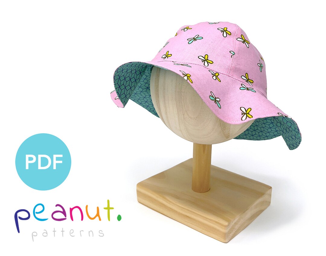 Reversible Sun Hat Sewing Pattern • PDF Sewing Pattern • Baby, Kid ...