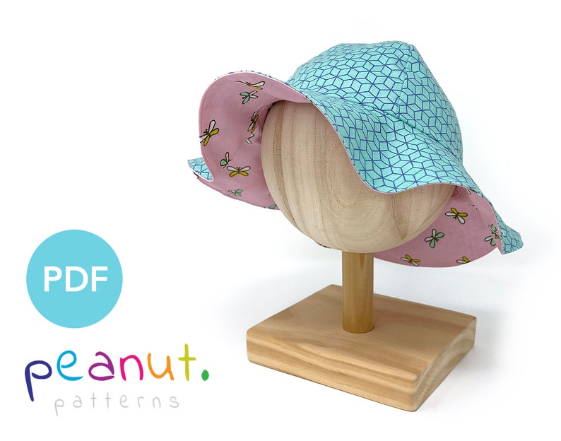 Reversible Sun Hat Sewing Pattern • PDF Sewing Pattern • Baby, Kid ...