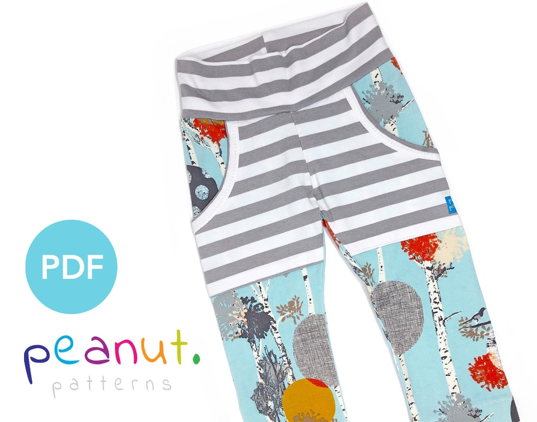 Knit Pant With Pockets Sewing Pattern • PDF Sewing Pattern • Baby, Kid ...