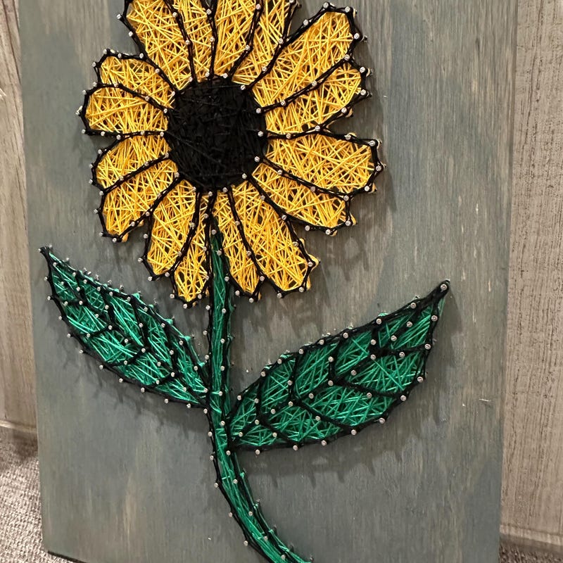 Sunflower String Art - Etsy