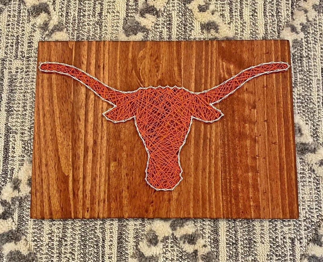 University of Texas Longhorns String Art - Etsy