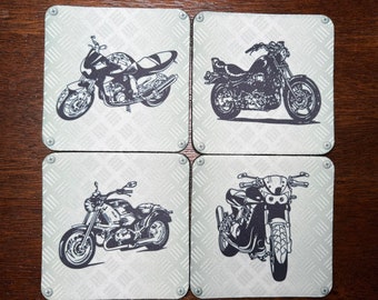 Motorcycle Coaster - Etsy