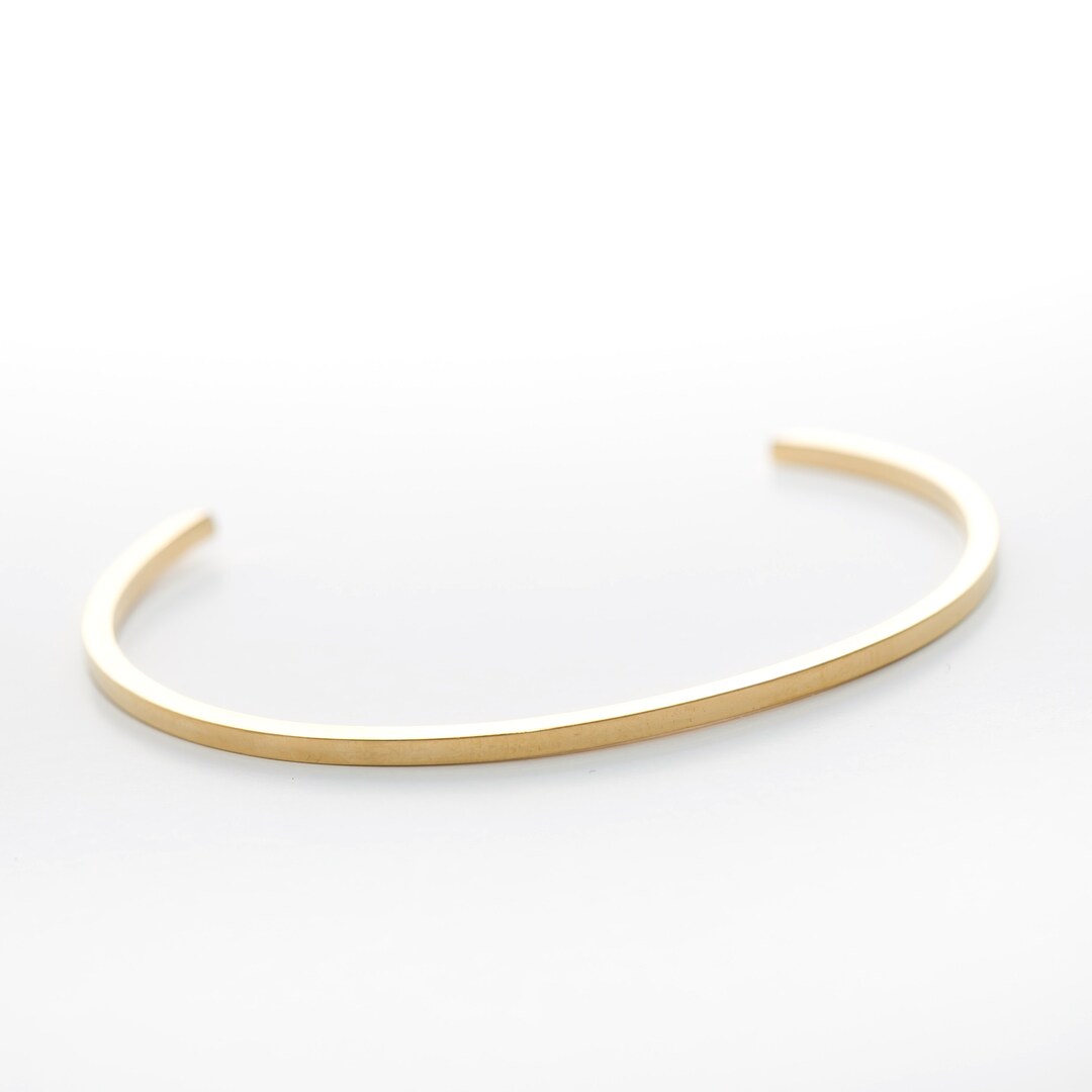 Classic Square Cuff Bracelet 14k Gold Filled or Sterling Silver 14 Ga ...