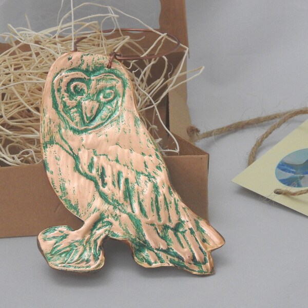 Barn Owl Ornament - Etsy