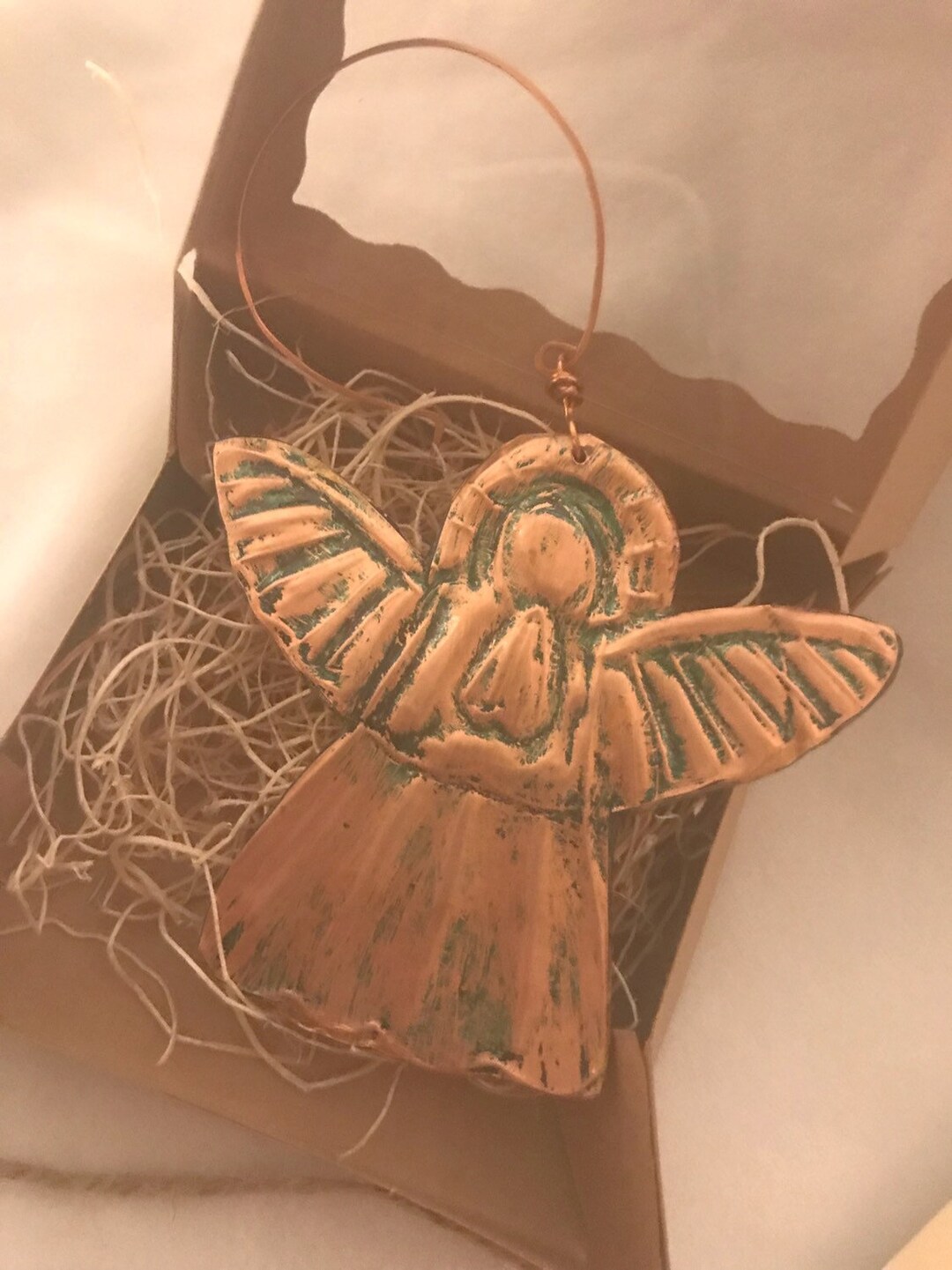 Copper Praying Angel Ornament - Etsy