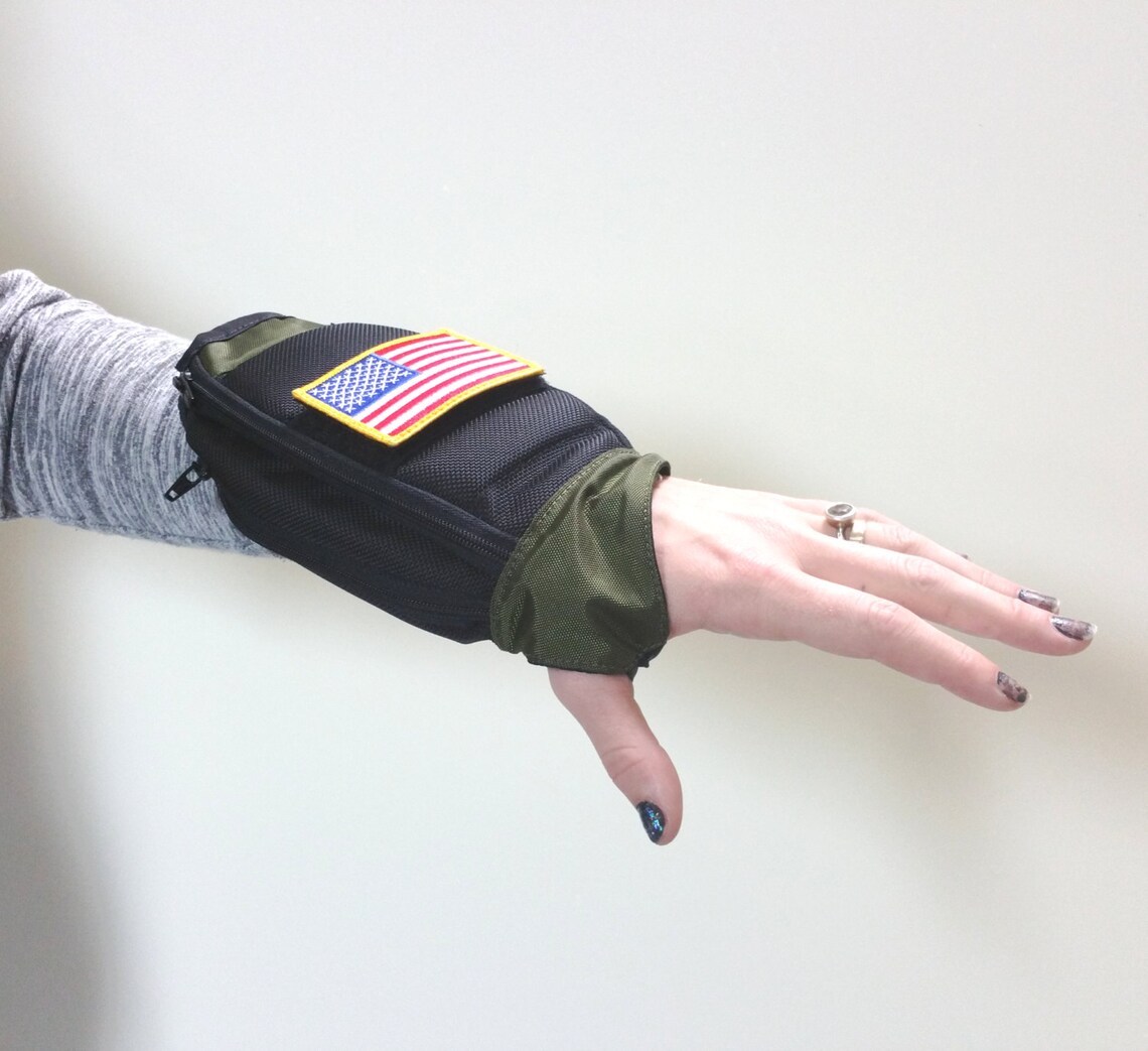 Wrist Wear 1 Wear It on Your Wrist. Wrist Wallet - Etsy Canada