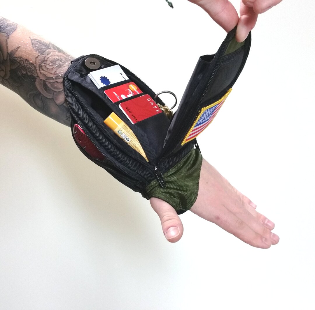 Wrist Wear 1 Wear It on Your Wrist. Wrist Wallet - Etsy Canada