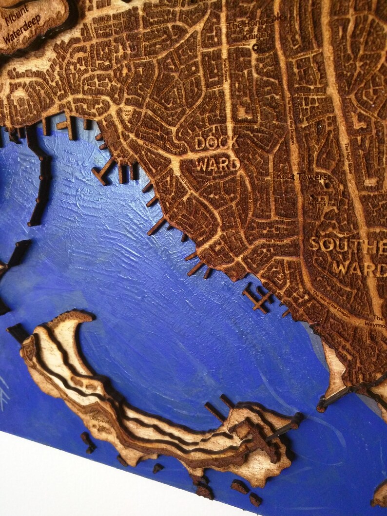 Waterdeep Topographic Map | Etsy
