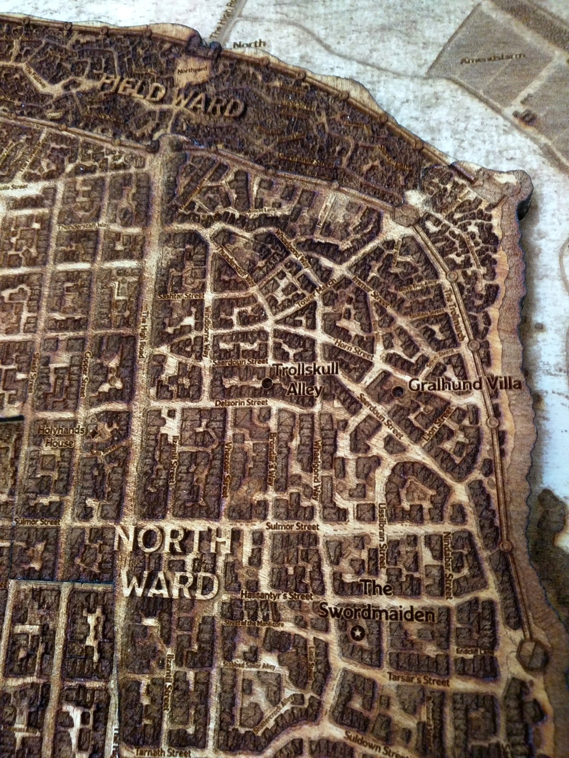 Waterdeep Topographic Map | Etsy