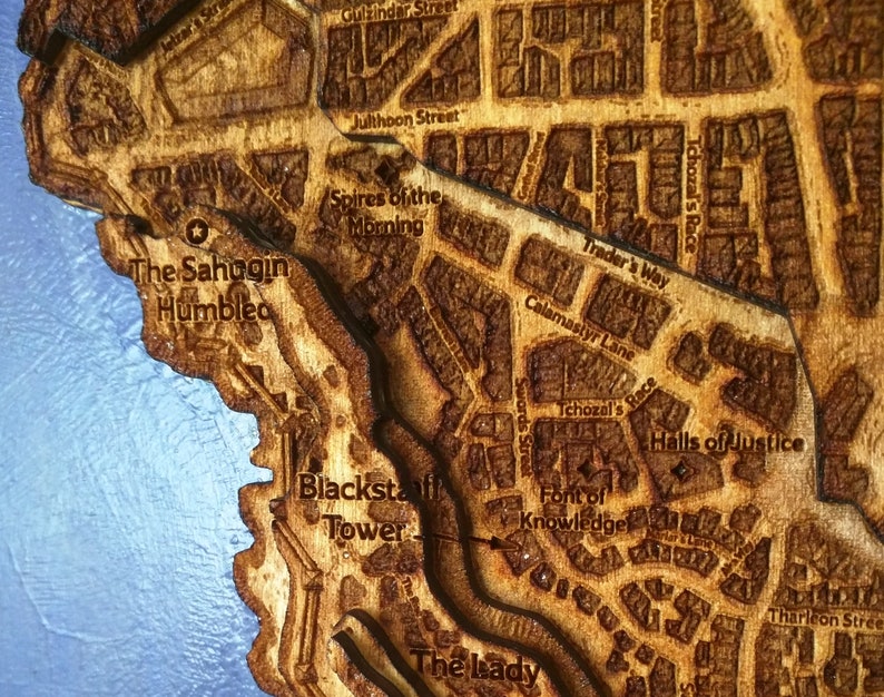 Waterdeep Topographic Map | Etsy