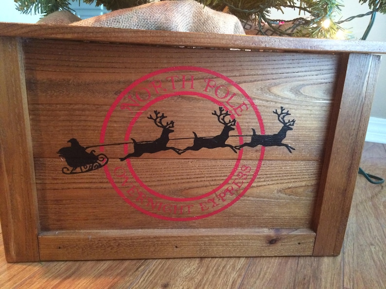 Rustic Christmas Tree Planter Box / Tree Skirt / Decorative - Etsy