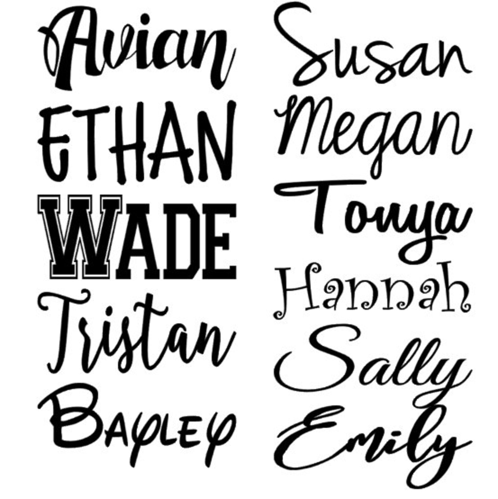 FREE SHIPPING DIY Iron on Name - Etsy