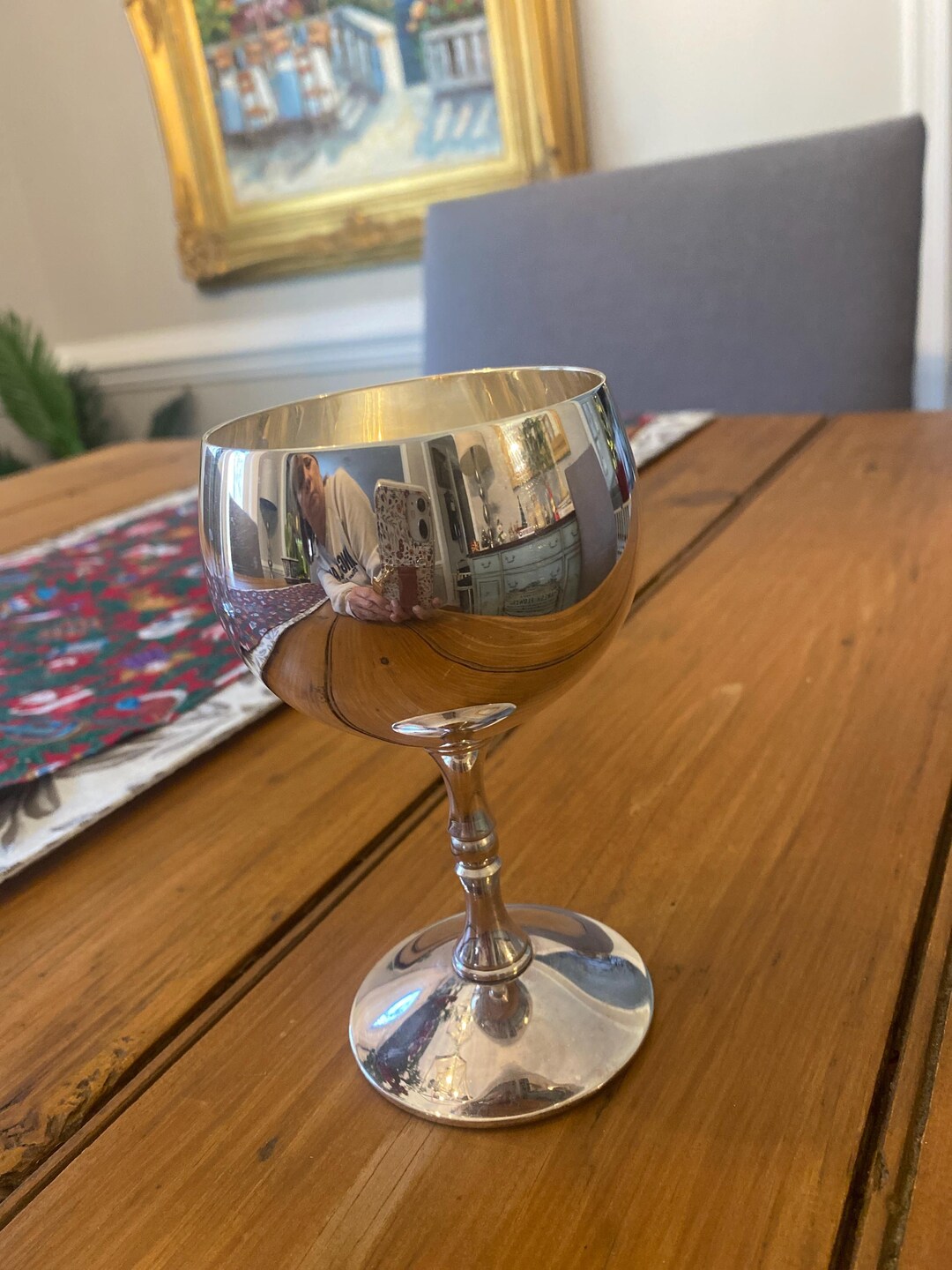 Made in Spain Silver Plated Vintage Set of 12, 4oz Valero Wine Goblets ...