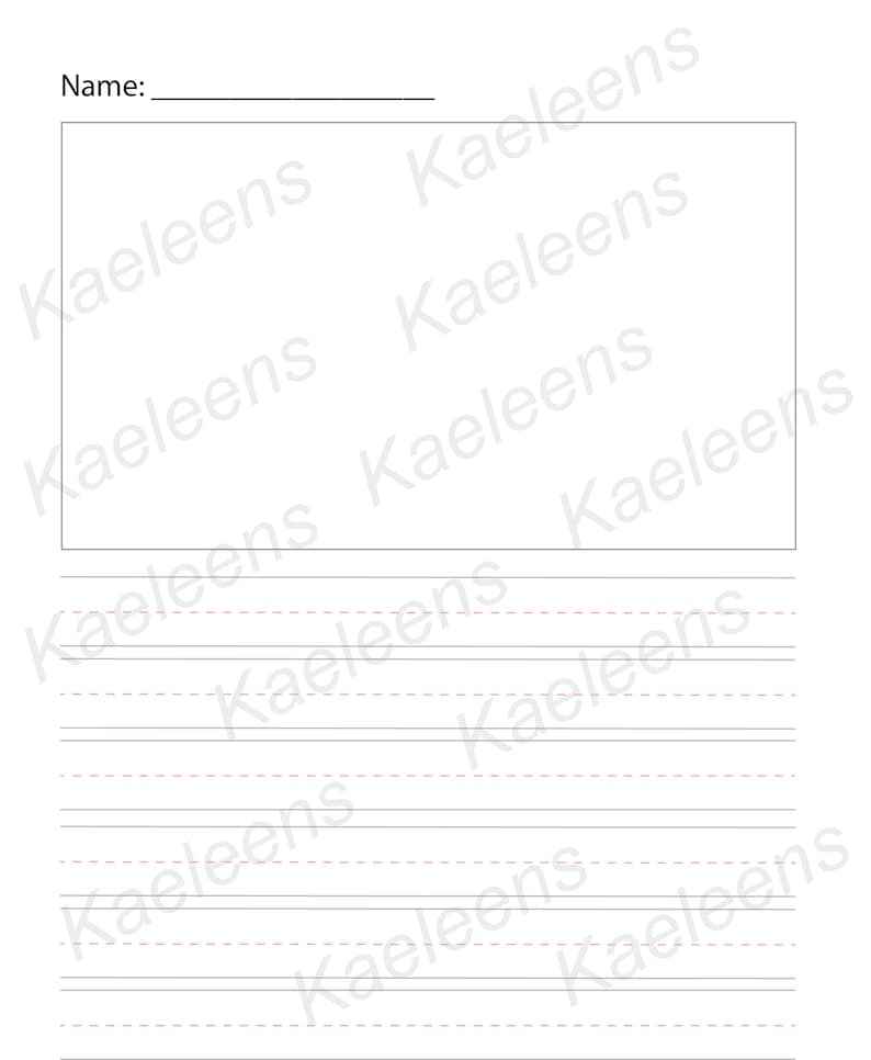 Pencil and Writing Border Template - Etsy