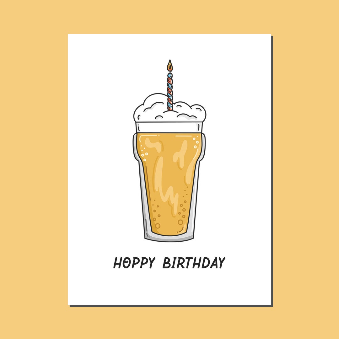 Hoppy Birthday Greeting Card - Etsy
