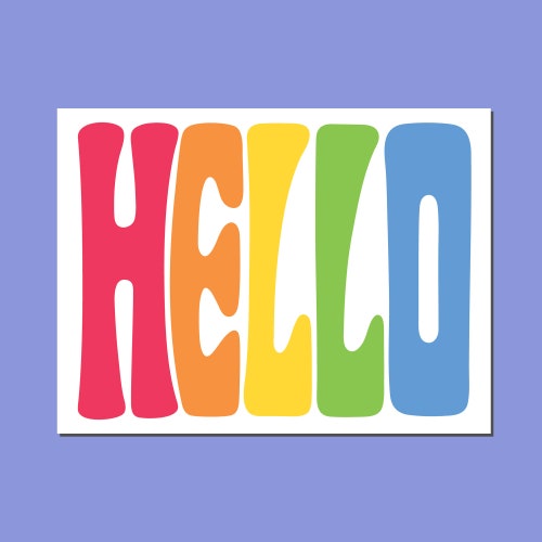 Hello Beautiful Greeting Card. Birthday Card. Just Because - Etsy