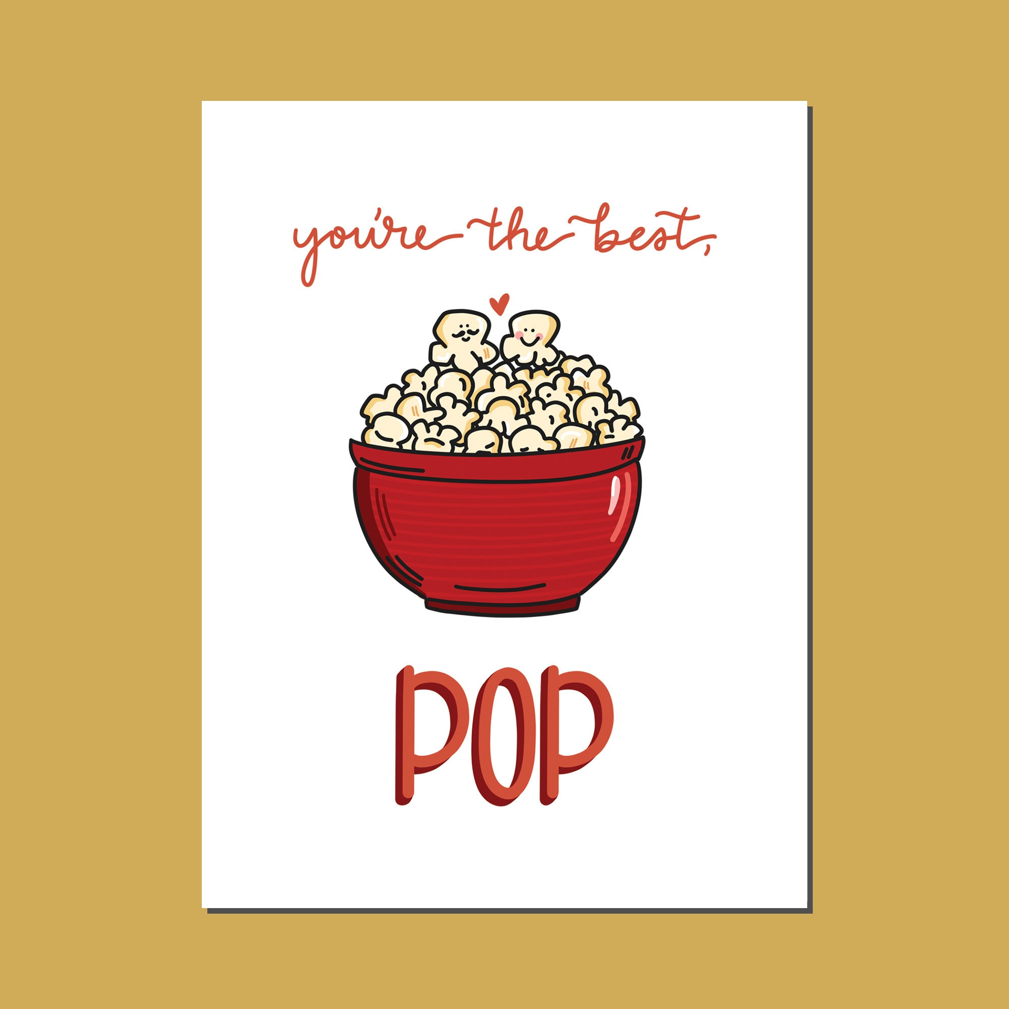 You're the Best Pop Greeting Card - Etsy