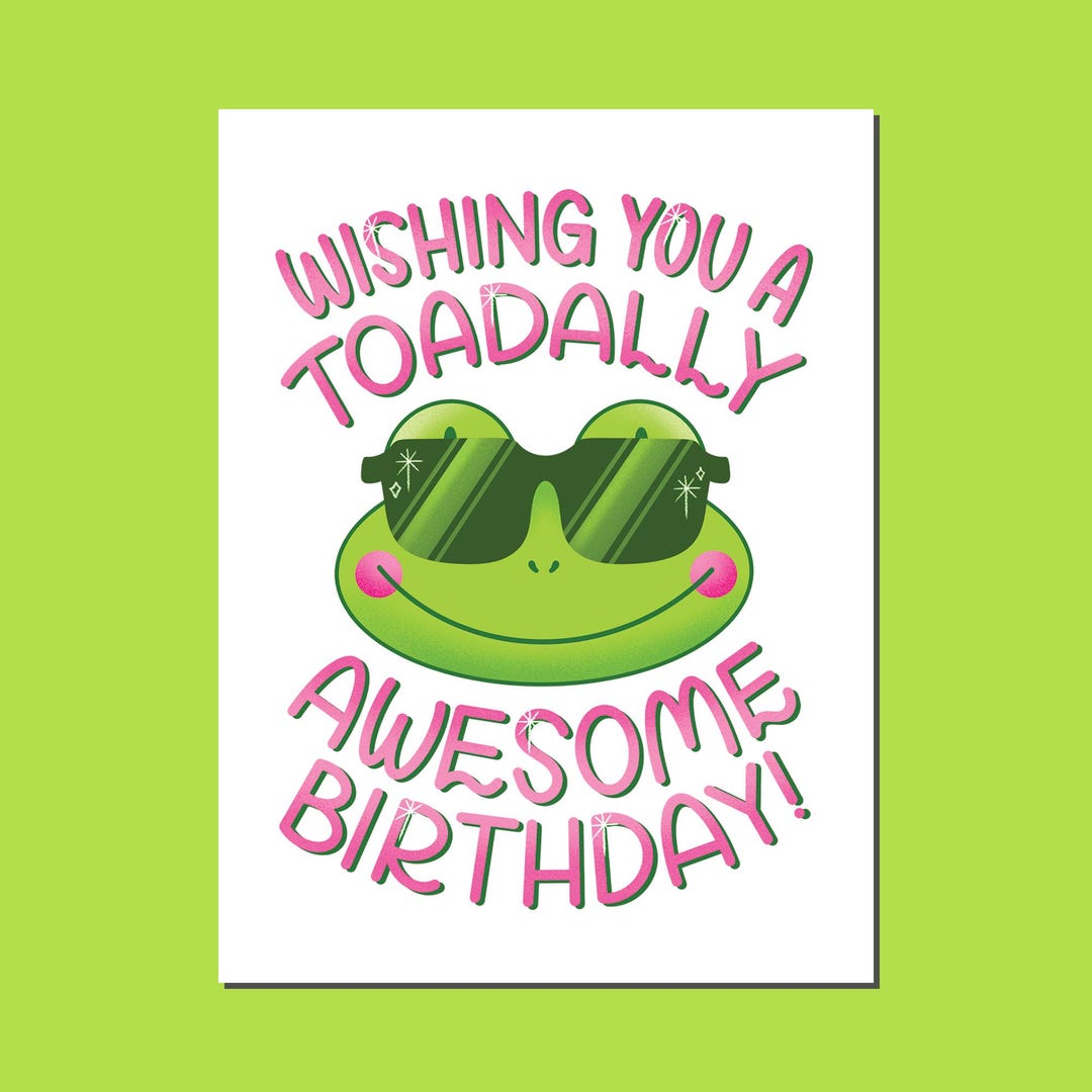 Toadally Awesome Birthday - Etsy