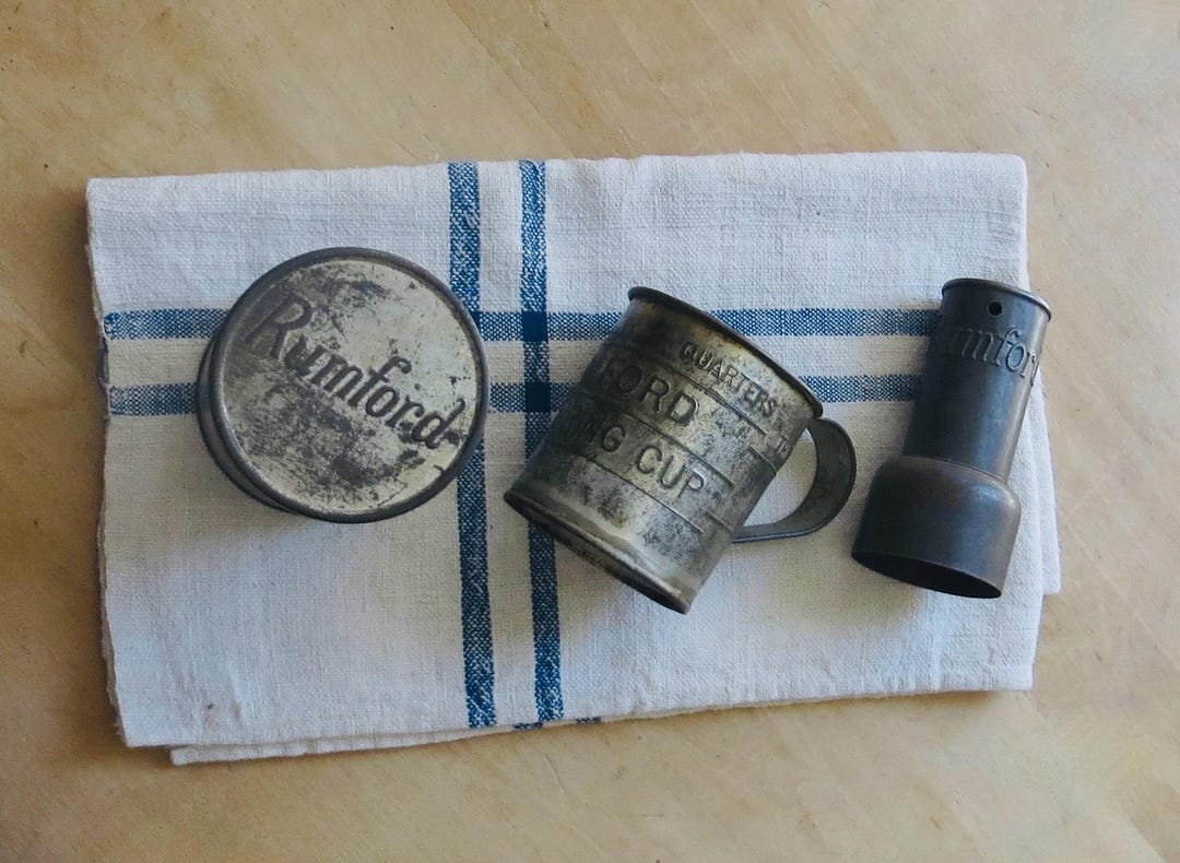 Vintage Rumford Kitchen Utensil Set: Baking, Biscuit Cutter ...