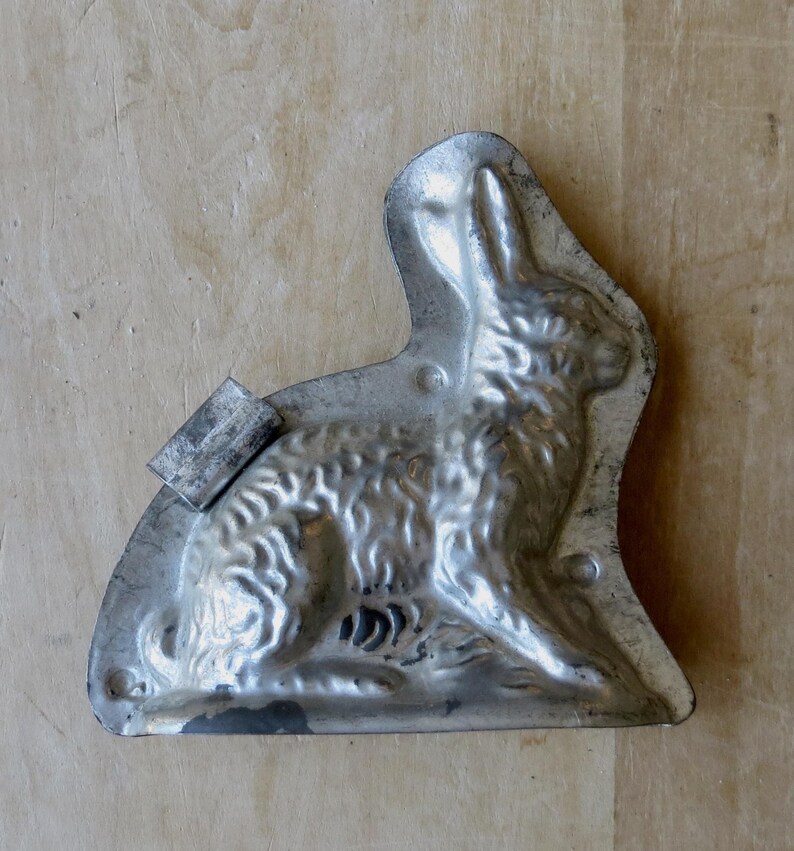 Vintage Bunny Chocolate Mold Rabbit Mould Easter Rustic Cottagecore ...