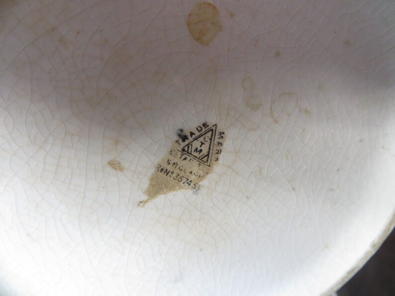 Antique English Rice Jar Canister Storage Transfer Ware Black - Etsy