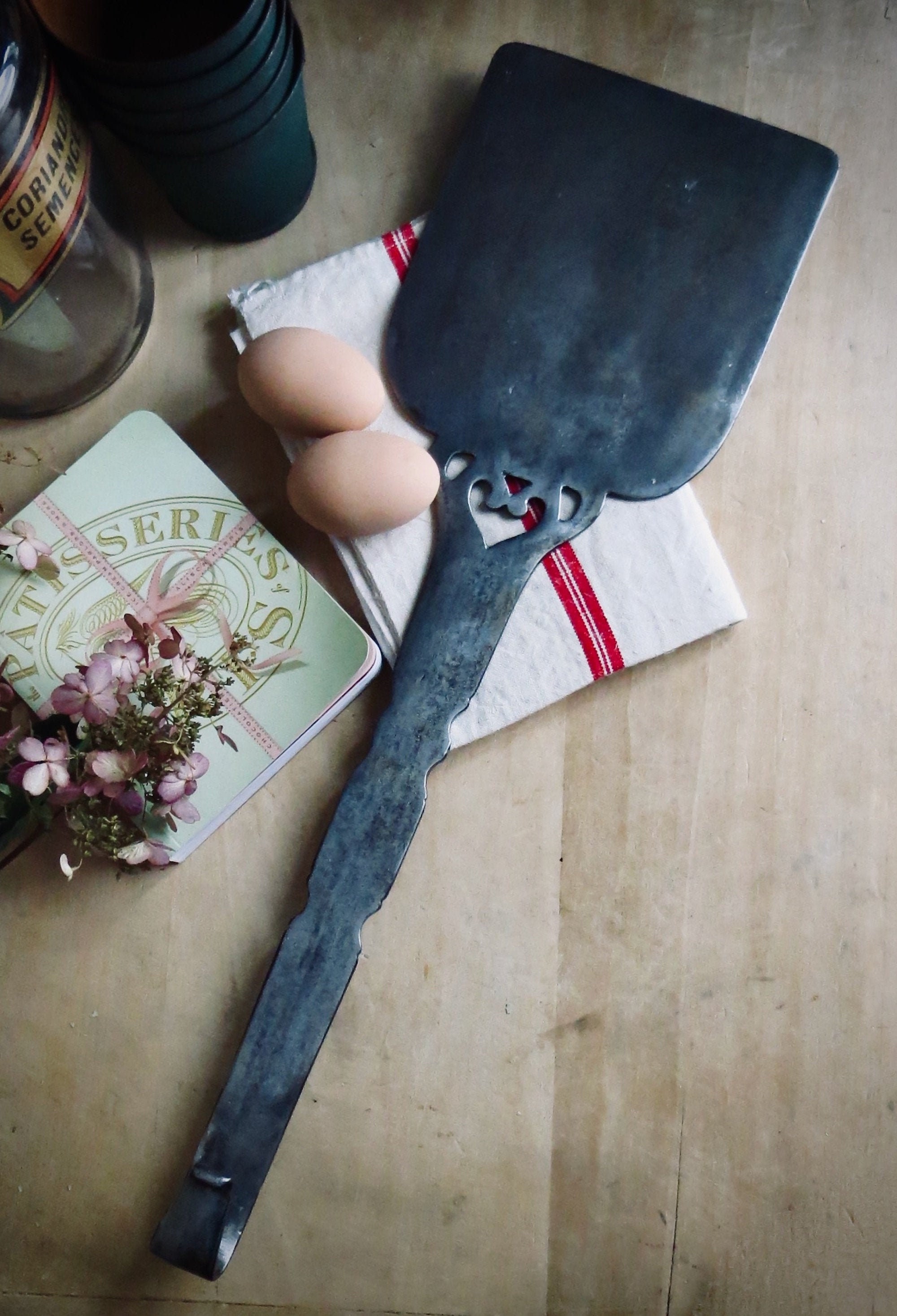 Large Antique French Bread Peel Baking Spatula Iron Paddle | Etsy