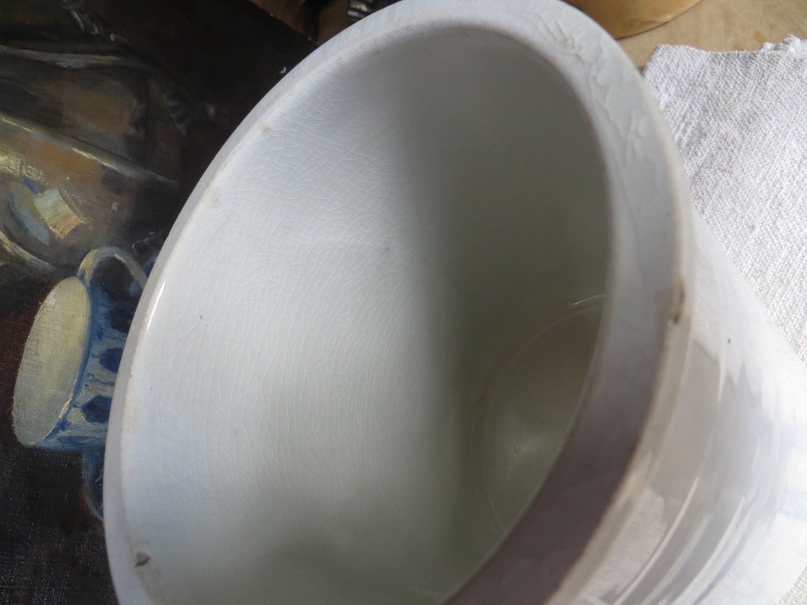 Antique English Rice Jar Canister Storage Transfer Ware Black - Etsy