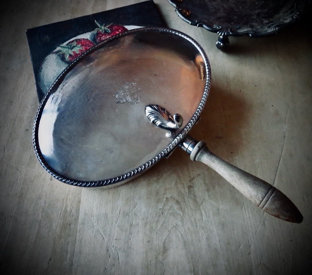 Vintage Silver Crumb Catcher Butler Pan Table Sweeper Dustpan ...