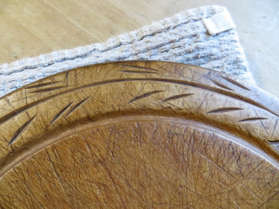 Antique Wooden Bread Board English Breadboard Serving Tray Advertising ...