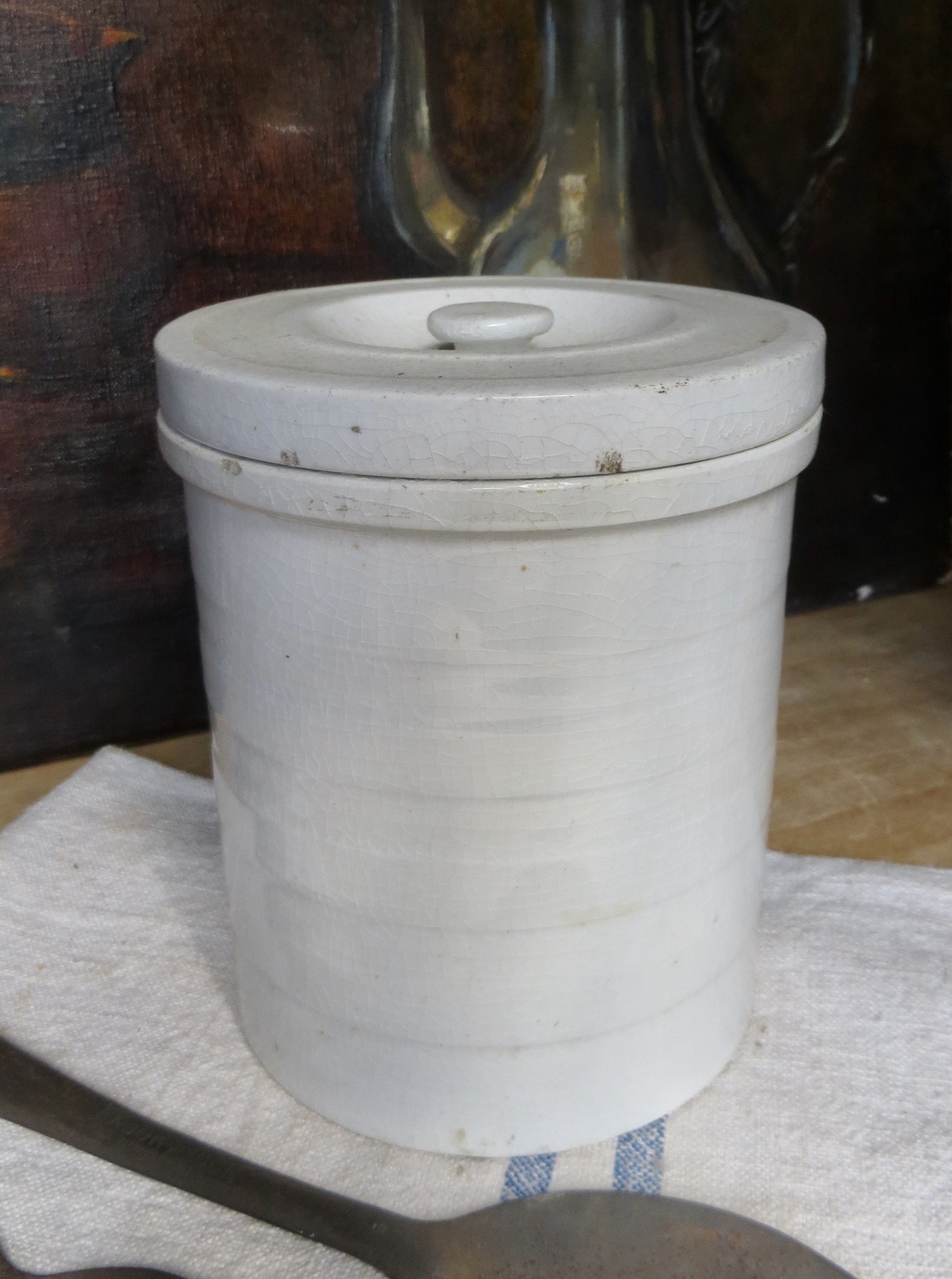 Antique English Rice Jar Canister Storage Transfer Ware Black - Etsy
