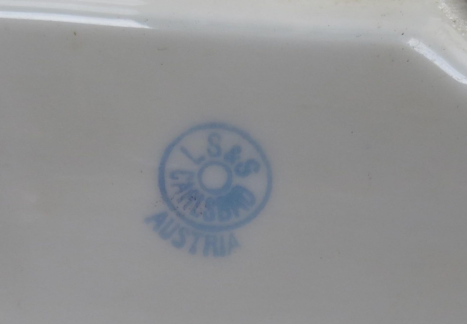 Antique Hand-painted Fish Platter - Large Austrian Charcuterie ...