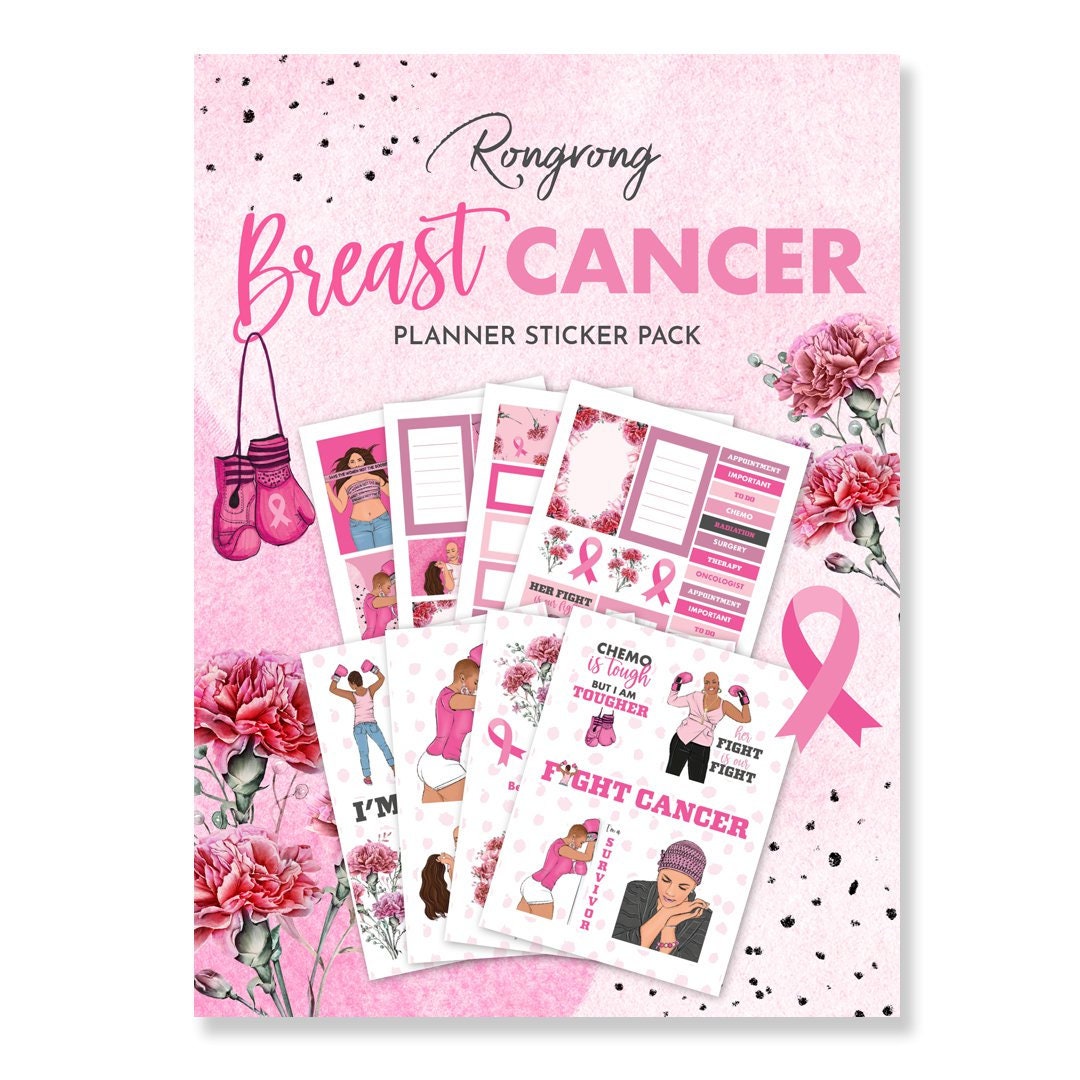 Breast Cancer Planner Sticker Pack - Etsy